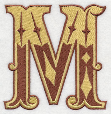 Western Letter M (5 inch) – Embroidery Library