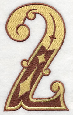 Western Number 2 (5 inch) – Embroidery Library