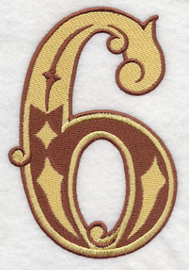 Western Number 6 (5 inch) – Embroidery Library