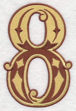 Western Number 8 (5 inch) – Embroidery Library
