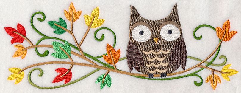 Fall Filigree Owl – Embroidery Library