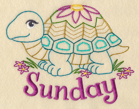 Sunday Turtle (Vintage) – Embroidery Library