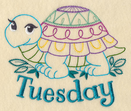 Tuesday Turtle (Vintage) – Embroidery Library