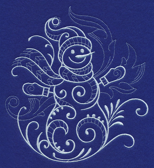 Snowman Storm Filigree – Embroidery Library