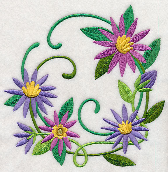 Aster Wreath – Embroidery Library
