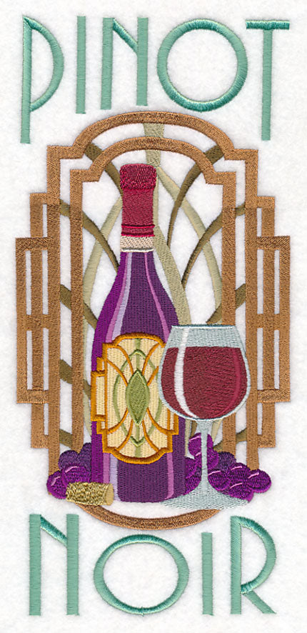 Art Deco Pinot Noir – Embroidery Library