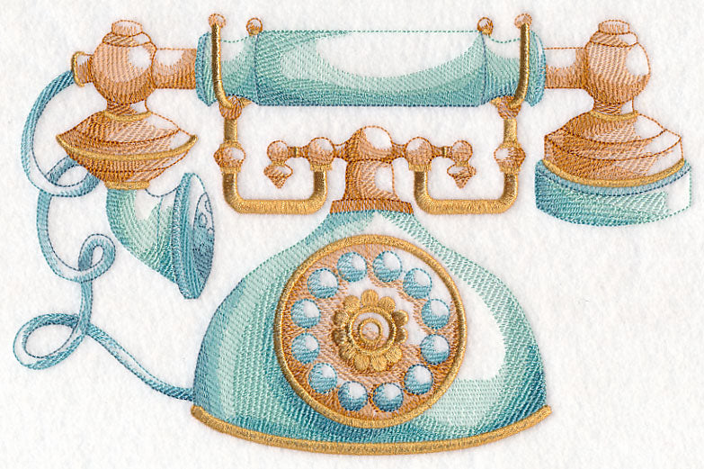 Antique Telephone – Embroidery Library