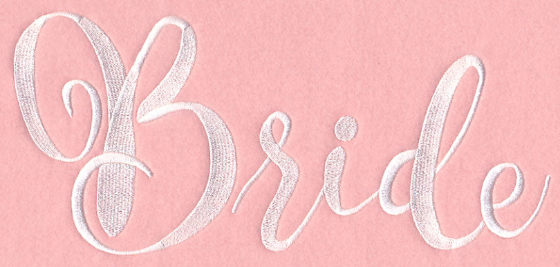 Wedding Typography - Bride – Embroidery Library
