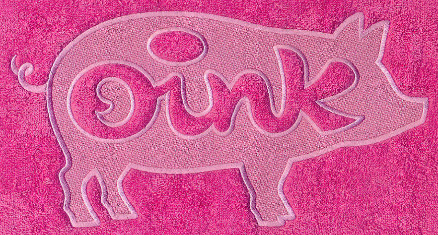 Oink Pig (Embossed) – Embroidery Library