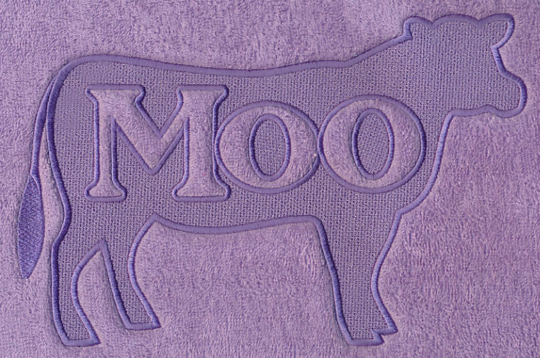 Moo Cow (Embossed) – Embroidery Library