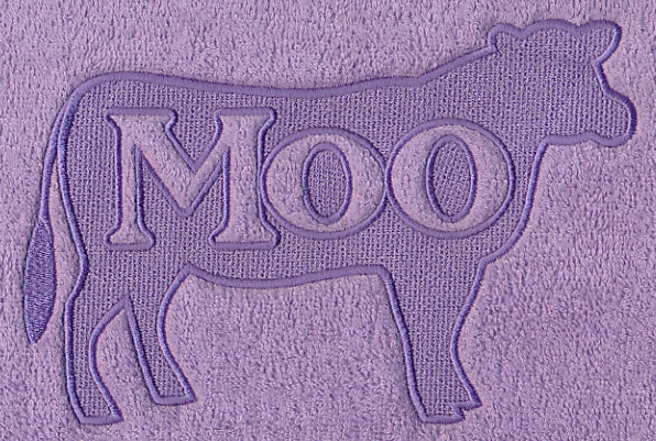Moo Cow (Embossed) – Embroidery Library