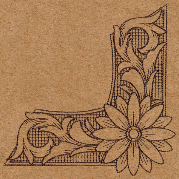Western Corner (Trapunto) – Embroidery Library