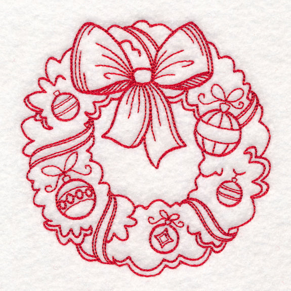 A Nostalgic Christmas (Redwork) Design Pack – Embroidery Library