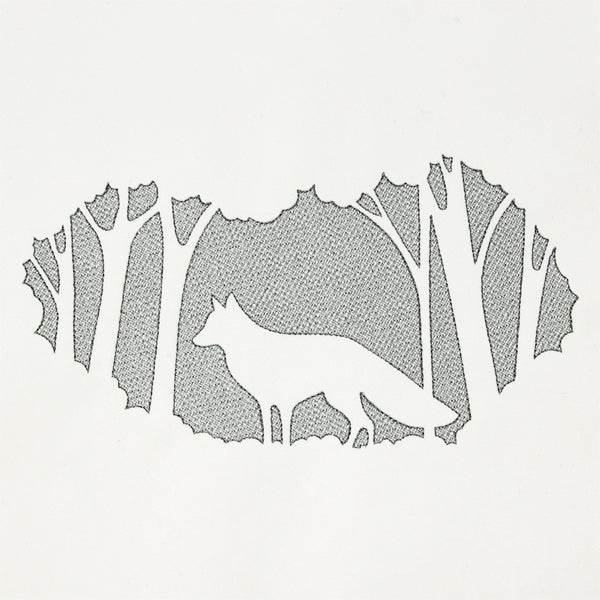 Woodland Fox Scene (Embossed) – Embroidery Library
