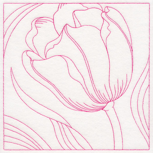 Perfect Petals Quilting - Tulip (Double Run) – Embroidery Library