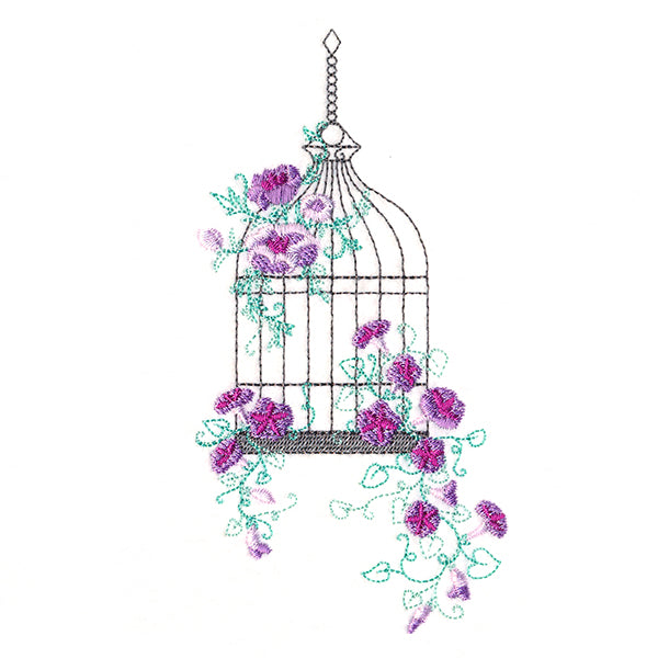 Delicate Birdcage 3 – Embroidery Library