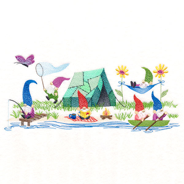 Northwoods Gnome Border – Embroidery Library