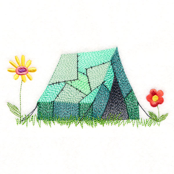 Patchwork Gnome Tent – Embroidery Library