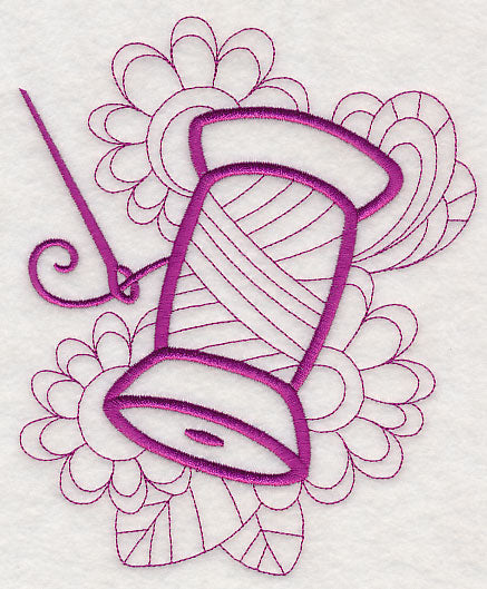 Doodle Thread Spool – Embroidery Library