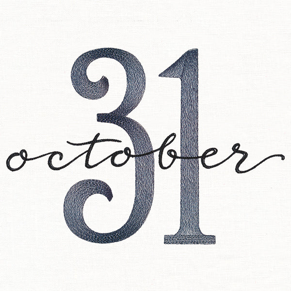 Spooky Sign - October 31 – Embroidery Library