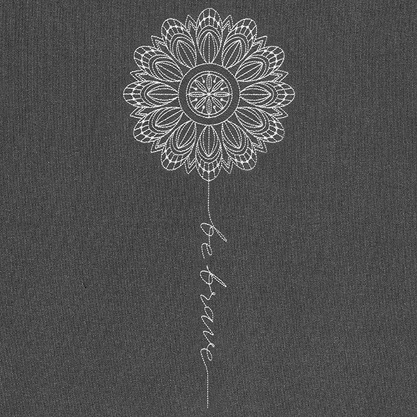 Be Brave Mandala Bloom – Embroidery Library
