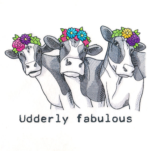 Udderly Fabulous Cows – Embroidery Library