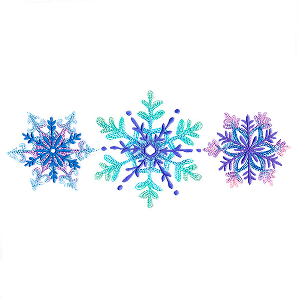 Snowflake Sketch Trio – Embroidery Library
