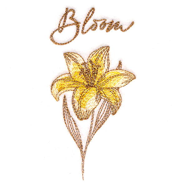 Springtime Shimmer - Bloom Flower – Embroidery Library