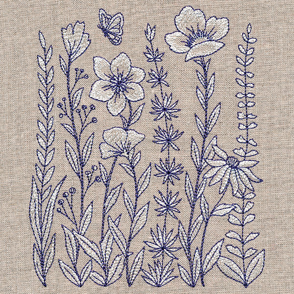 Sweet Blooms Tapestry Border – Embroidery Library