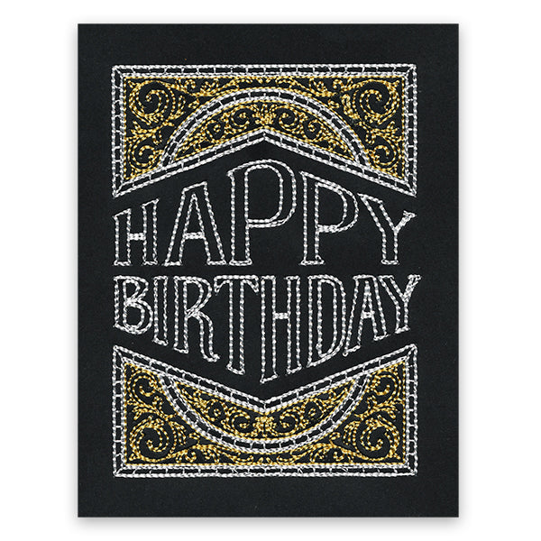 Happy Birthday (Cardstock) – Embroidery Library