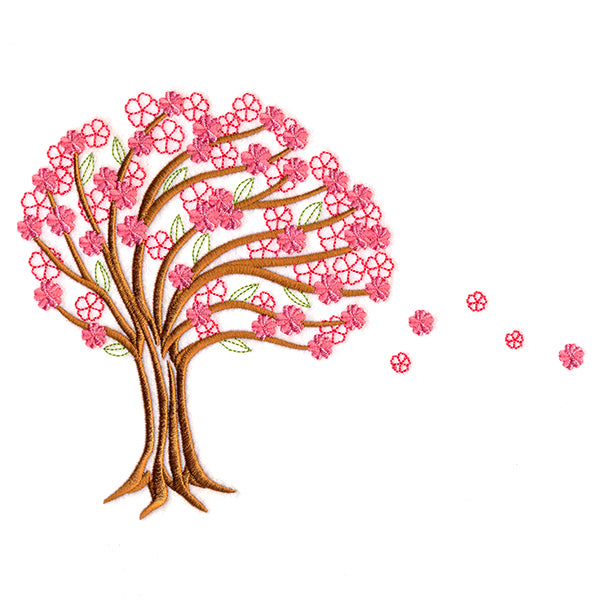 Breezy Cherry Tree – Embroidery Library
