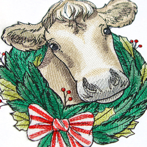 Cow Machine Embroidery Designs | Instant Downloads – Embroidery Library