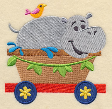Safari Train - Hippo – Embroidery Library