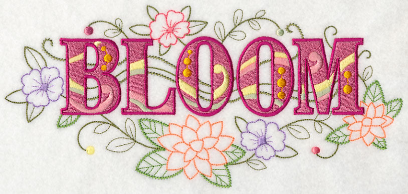 Bloom with Vintage Flower Fade – Embroidery Library