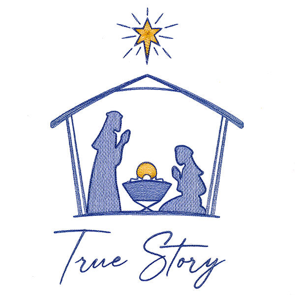 True Story Nativity – Embroidery Library