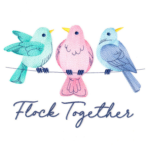Flock Together – Embroidery Library