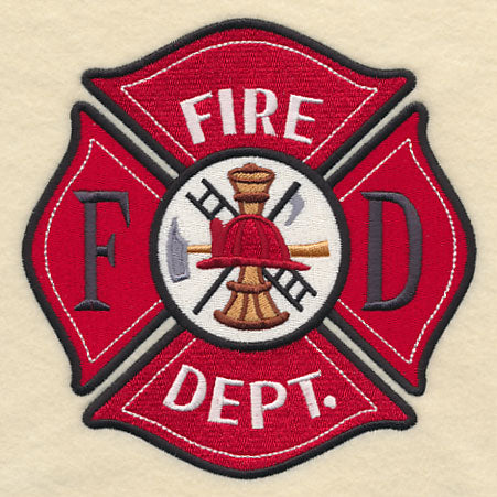 Firefighter Emblem 2 – Embroidery Library