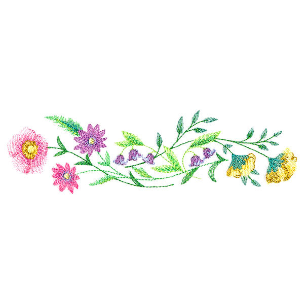 Botanical Bliss Long Border – Embroidery Library