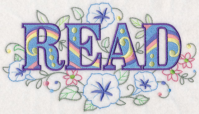 Read with Vintage Flower Fade – Embroidery Library