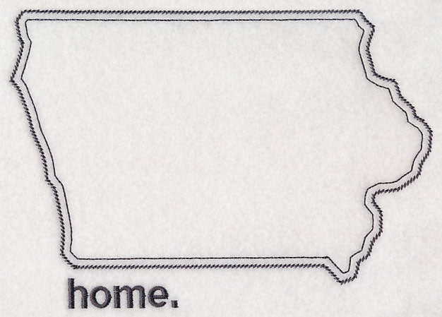 Iowa Outline (Vintage) – Embroidery Library