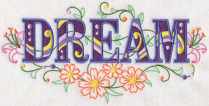 Dream with Vintage Flower Fade – Embroidery Library