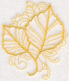 Doodle Birch Leaf – Embroidery Library