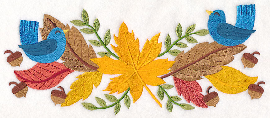 Autumn Leaf Border – Embroidery Library