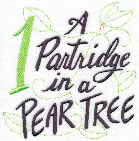 12 Days Boutique - Partridge in a Pear Tree – Embroidery Library