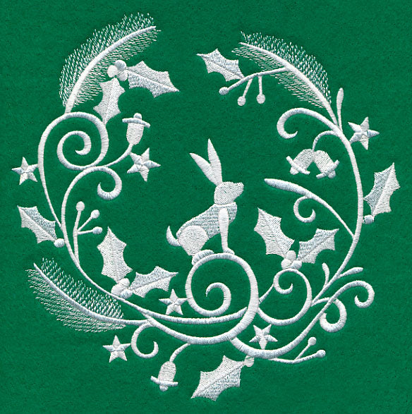 Winter Wonderland Rabbit (Whitework) – Embroidery Library