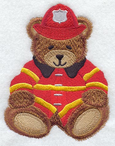 Firefighter Teddy Bear – Embroidery Library