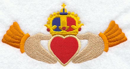 Gaelic Claddagh Hands and Heart – Embroidery Library
