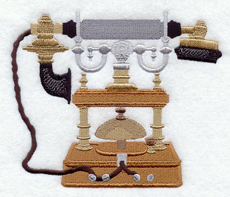 Antique Telephone – Embroidery Library