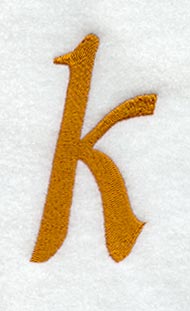 Cheshire Lower Case Letter k (3 Inch) – Embroidery Library
