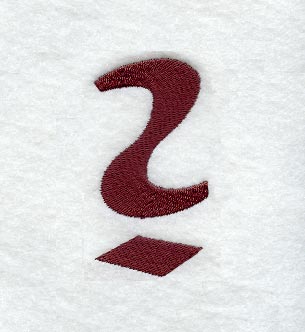 Columbo Question Mark (3 Inch) – Embroidery Library